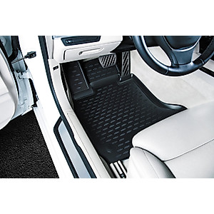 R5 AUTOMOTIVE Floor Mats - All Weather Full Set Liners for Ford Fusion & Lincoln MKZ, 2017-2023, Black (2200 sq inches, 4 pcs)