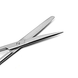 MEDSPO Professional Dental Medical Scissors | Trimming Cutting Nursing Stitch Suture Veterinary | Tissue Instruments Tools (Dressing Scissors Medium)