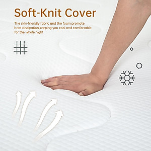 BLKMTY Mattress Full Size Mattress 10 Inch Mattress Innerspring Mattress with High Density Foam Mattress Bed-in-a-Box Twin Spring Mattress Pressure Relief for Adults, CertiPUR-US Certified