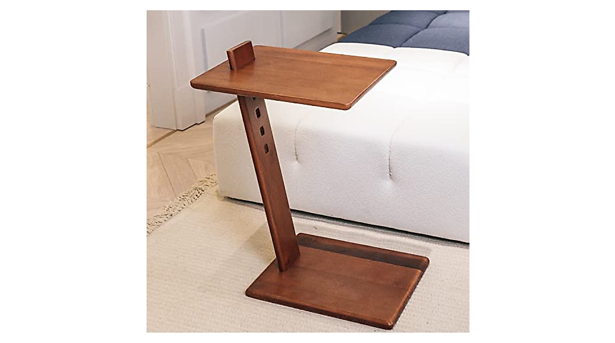 TZK C Shaped Snack Table - Adjustable & Stylish