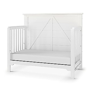 Forever Eclectic Woodland 4-in-1 Convertible Baby Crib, Brushed Cotton