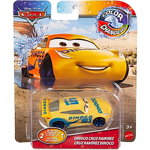 Disney Car Toys Color Change Vehicles, Repeat Color Transformation with Warm & Cold Water, Character Cars from Movie, Gift for Kids 3 Years & Older