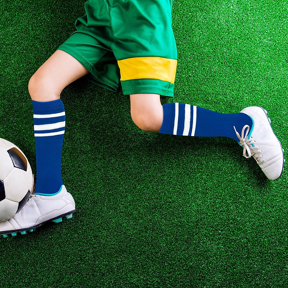 Youth Soccer Socks Kids Boys Soccer Socks Youth Baseball Socks Baby Toddler Knee High Socks Girls Soccer Socks Kids