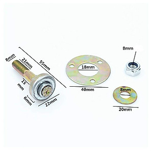 Acxico 4Pcs Rocking Chair Bearing Connecting Piece Rocking Chair Bearing Screws Kits Furniture Connecting Fittings, Metal