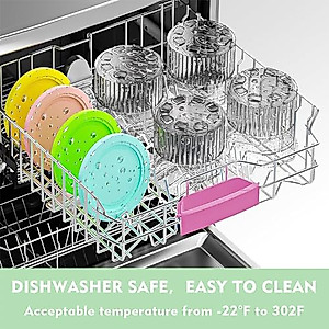 Quimoy Replacement for Ninja Creami Pints and Lids - 4 Pack, 24oz Creami Pint Containers Compatible with Ninja NC500 NC501 Series, Creami Deluxe Pints for Ninja BPA-Free & Dishwasher Safe