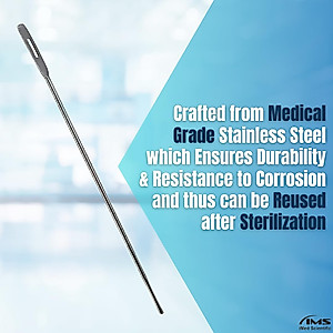 Lab Eye Probe 6" Surgical Dissecting Double Ended Tool Made of Stainless Steel Used in Science Biology Classrooms Professional Laboratories for Multipurpose Microscopic Research Tasks (5 Pcs)