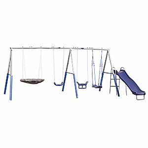 XDP Recreation Surf N Swing'in Swing Set, Gray