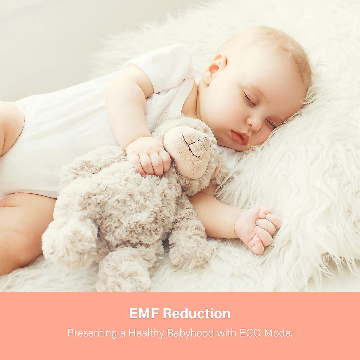 Heart of Tafiti 5" HD Baby Monitor, 720P Night Vision, No WiFi, Low EMF, Auto Noise Reduce, Quad View, VOX/Voice Activation, Long Battery Life, 1000ft Range, Aqua 50.