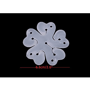 Kissmi 100 Pcs Flower Shape Balloon Clips Holder,for Wedding BirthdayParty Decoration