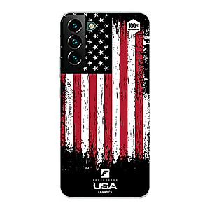 Phone Case USA Flag Patriot Design Silicone Transparent - Compatible iPhone and Samsung (Samsung Galaxy A04)