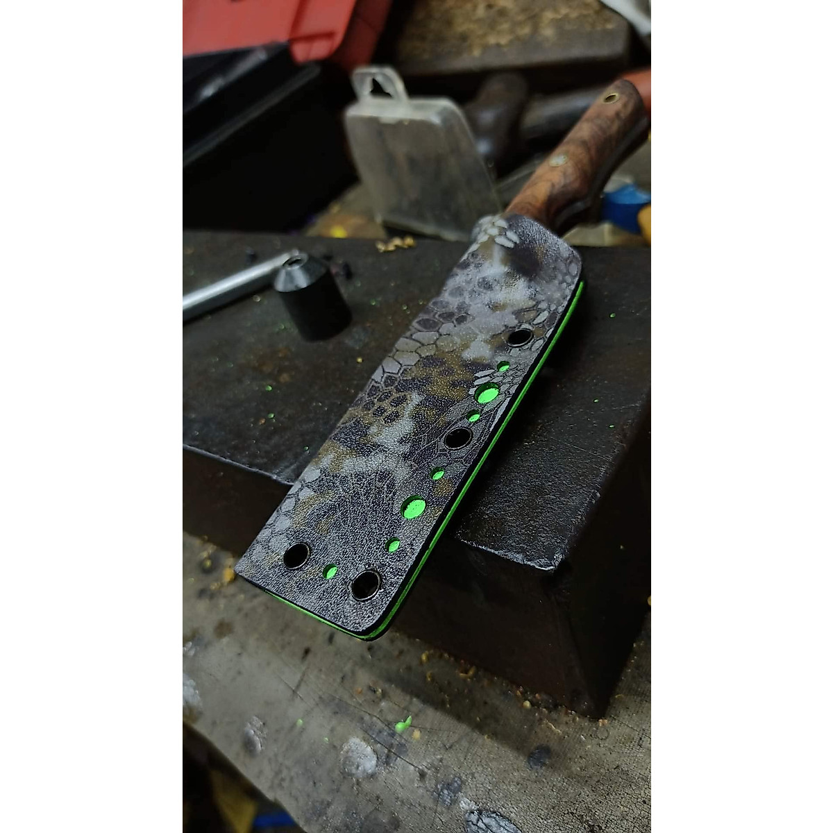 Aibote Camouflage Infused KYDEX Thermoform Sheet Knife DIY Kits Material Tool for Knvies Holster Sheath Making (11.8" x 11.8" x 0.08",Jungle)