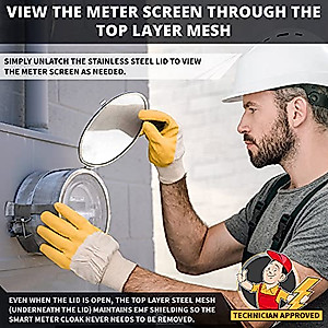 Mission Darkness Smart Meter Cloak // Innovative Flip Lid and Dual Layer Mesh Blocks Harmful RF EMF Radiation Emissions from Electricity "Smart Meters" Advanced Shielding Developed in USA by Experts