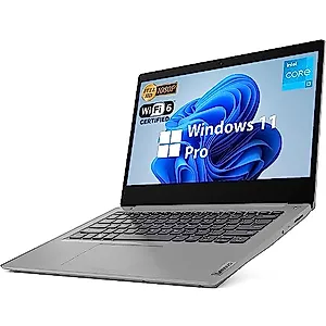Lenovo IdeaPad 3 Laptop, 14" FHD Display, Dual-core Intel i3-1115G4, 20GB RAM, 1TB SSD, Webcam, HDMI, 4 in 1 Card Reader, Dolby Audio, WiFi 6, 7.5 Hours Battery Life, Windows 11 Pro, Grey, MarsPC