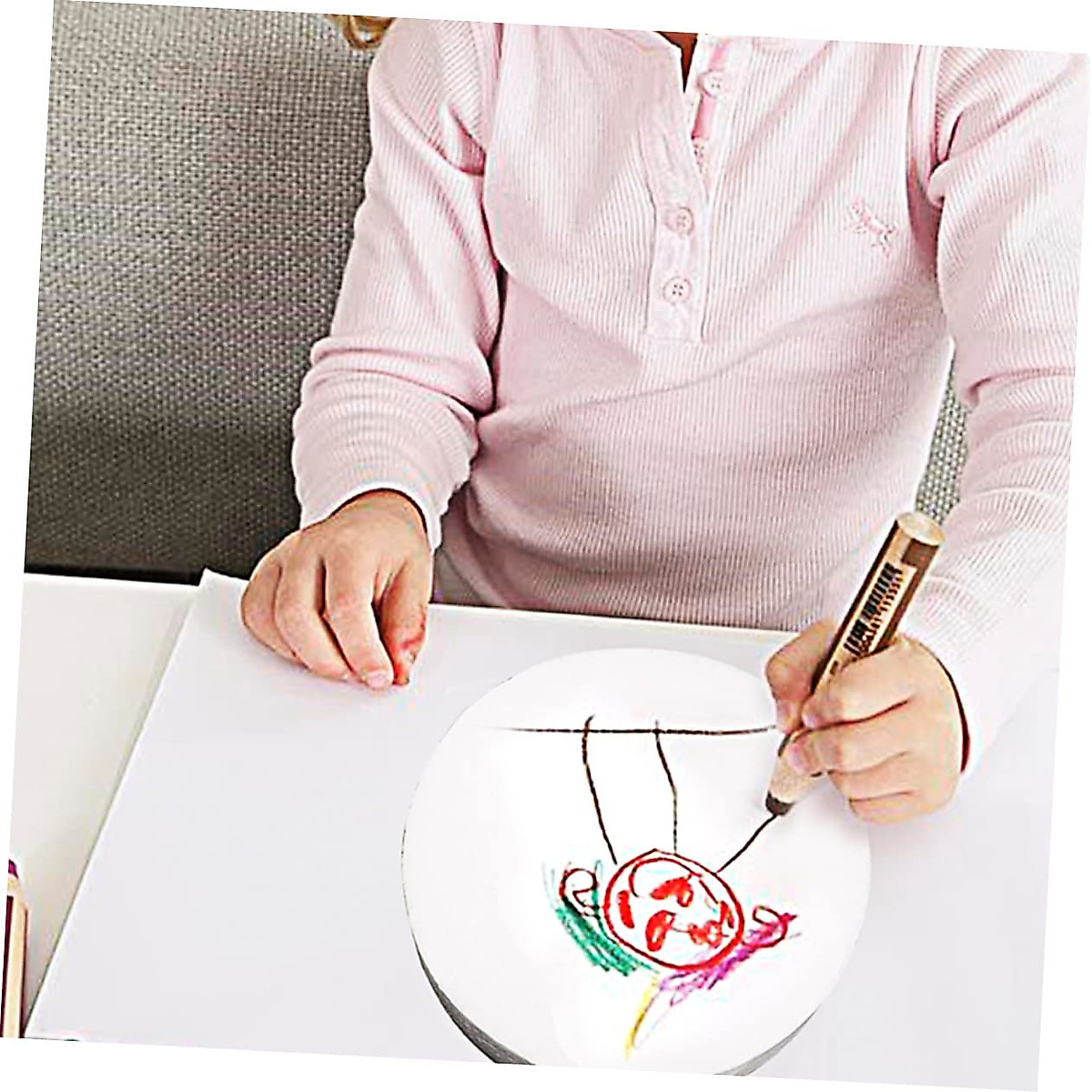 Ciieeo 5pcs Foam Disc Polystyrene Cake Dummies Foam Cake Model Foams Cake Tray Arts and Crafts for Kids Cake Making Training Supplies Foam Decorative Items Manual White Child