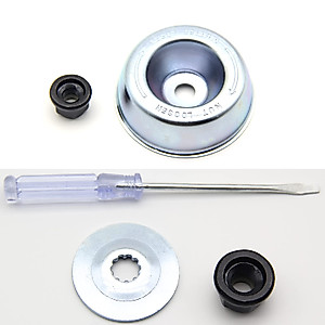 Gardening Machine Lawnmower, Rider Plate, Replacement for Stihl Brush Blade and Weedeater Parts, Collar Nut, Maintenance Screwdriver, Blade Adapter, Compatible with Stihl Weed Eater Blades