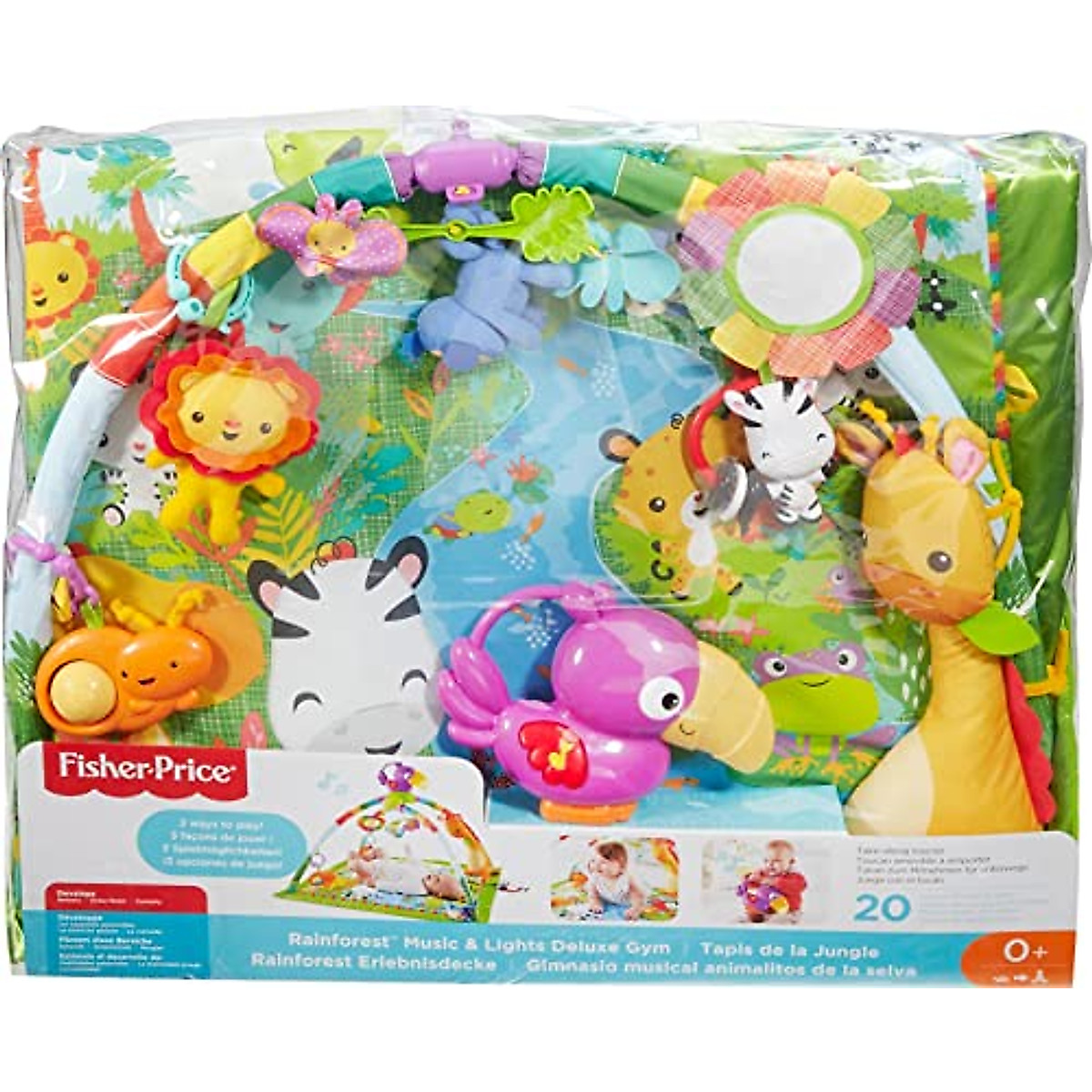 Fisher-Price Tiny Take-Alongs Gift Set, 6 Activity Toys For Baby To Rattle and Teethe