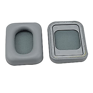 Replacement Earpads Protein Leather Ear Pads Cushions Cover Repair Parts Compatible with Monster Inspiration Over-Ear Headphones (Grey)
