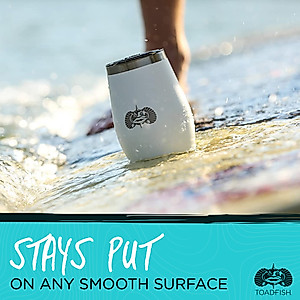 Non-tipping 10oz Double Wall Insulated Stainless Steel Stemless Travel Wine Tumbler w/Easy Slide Lid - White