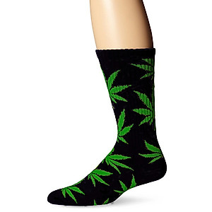 Athletic Sports High Crew Socks for Men Women Leaf Cotton Sock(4 Pairs Mix Color)