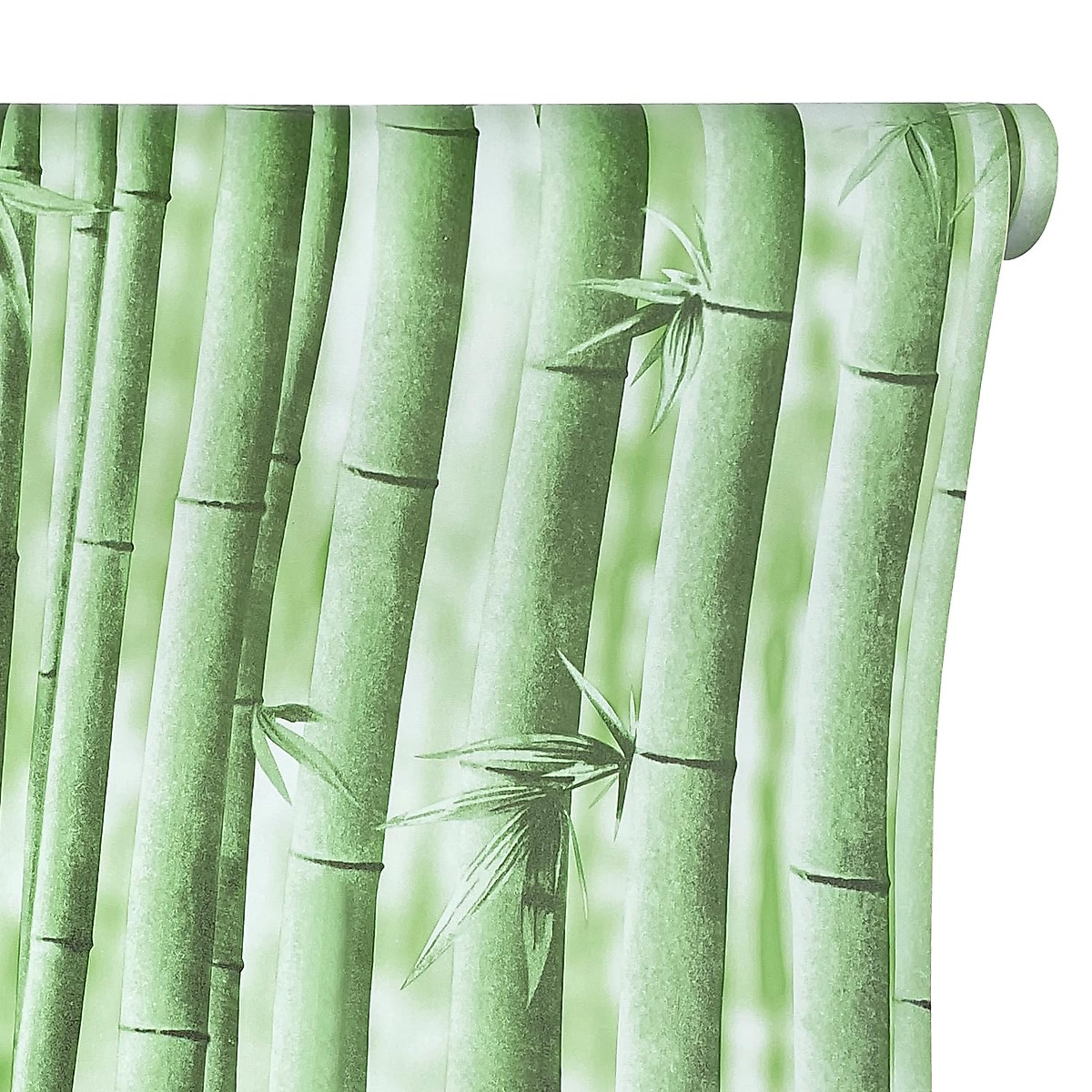 Yifely Green Bamboo Furniture Paper Self-Adhesive Shelf Liner Dresser Drawer Cabinet Sticker 17.7 Inch by 9.8 Feet