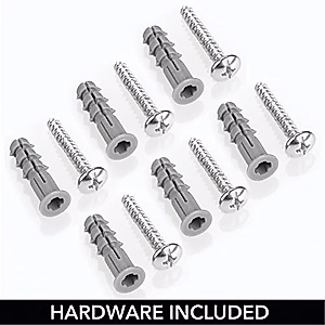 mDesign Floating Wall Mounted Shelves, Decorative Acrylic Geometric Square/Rectangle Display for Photos, Plants, Decor - Shadow Box for Bedroom, Office, Bathroom, Lexa Collection, Set of 3, Clear