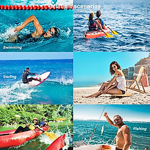 TWOZOZO Pool Ladder Weights 15L PVC Waterproof Dry Bag, Swimming Pool Ladder and Step Weight, Durable Sandbag Kayak Dry Bag Canoe Trip Bag, Work with Above-Ground/In-Ground Pool Steps(Sapphire blue)