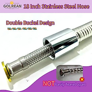 GOLREAN Commercial Sink Faucet with Pre-Rinse Sprayer, Wall Mount 8 Inch Center 26” Height with 8'' add- on Swivel Spout for 2-3 Compartment Utility Sink with Installation kit