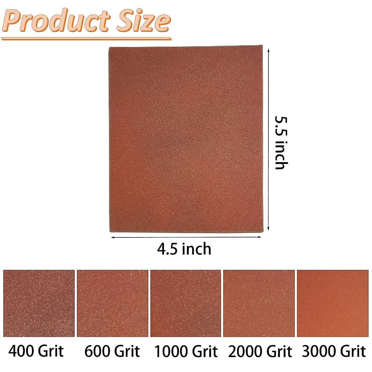 Sackorange 10 PCS 400-3000 Grit Sanding Sponge Set, 4.5 x 5.5 Inch Wet or Dry Hand Sanding Sponges Sheet, Flexible Soft Foam Sand Block for Drywall, Corner Contour, Metal Wood-Working