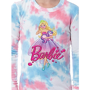 INTIMO Barbie Girls' Princess Doll Unicorn Unisex Child 2 Piece Sleep Pajama Set (6)