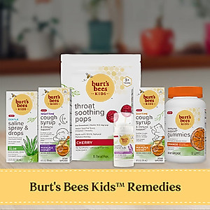 Burt's Bees Kids Immune Support Gummies: Vitamin C and Zinc, Natural Manuka Honey, Orange Flavor, 50 Count