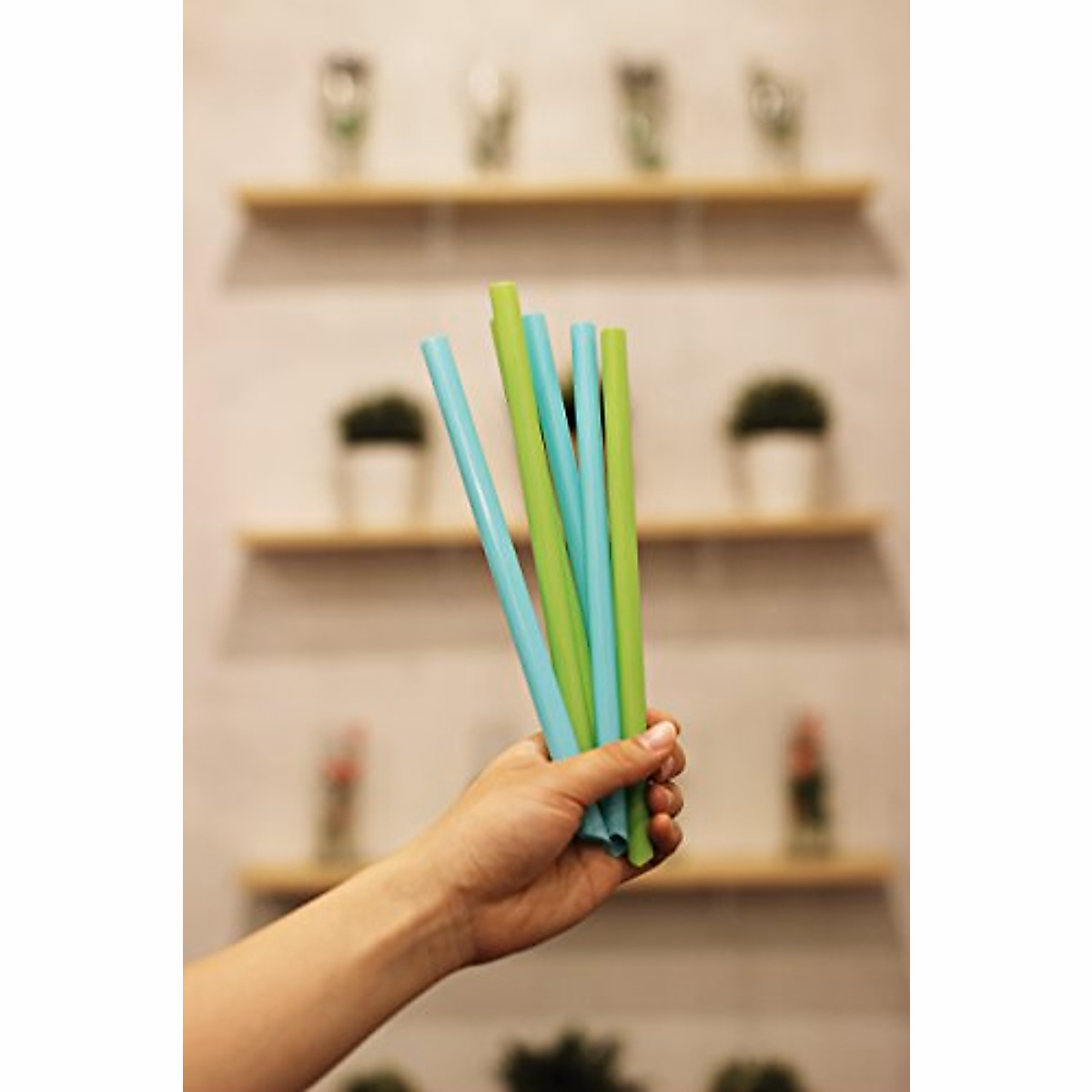 Karat C9060s 9" Boba Straws(10mm Diameter), Poly-Wrapped, Assorted Solid Colors (Case of 1600)