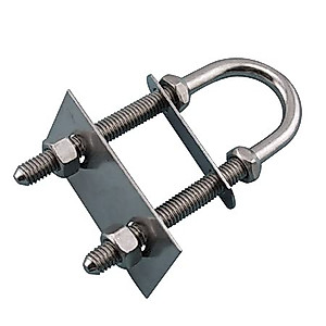 STAINLESS STEEL BOW/STERN EYE, 3/8" TO 1/2", U-BOLT INCLUDES 4 NUTS (9 DIFFERENT SIZES) (S0353-13095)
