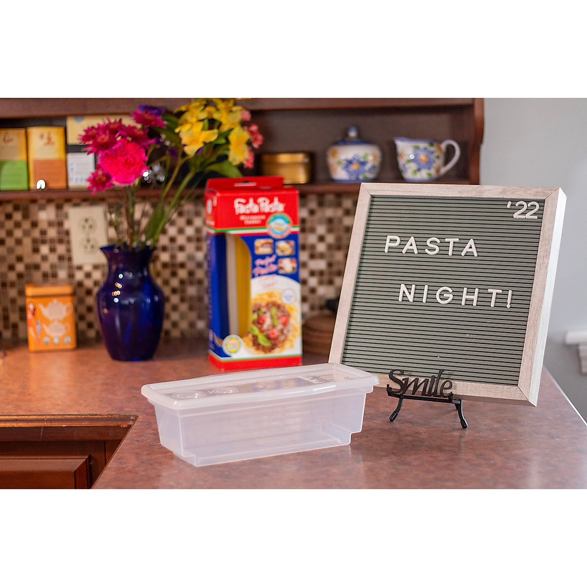 Microwave Pasta Cooker - The Original Fasta Pasta - No Mess, Sticking or Waiting For Boil