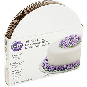 Wilton 10-Inch White Cake Boards, 10 Count