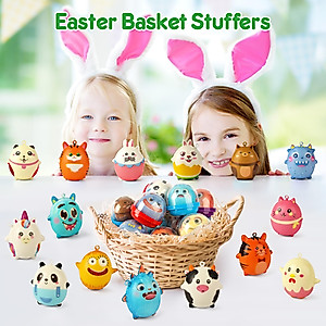 Mocoosy 22 Pack Squishy Toys for Kids Party Favors Bulk, Birthday Goodie bag stuffers, Easter Basket Stuffers, Pinata Stuffers, Classroom Prizes, Treasure Chest and Claw Machine Toys for Boys Girls