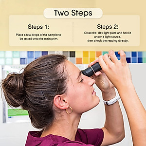 XinJiaYi Brix Meter Refractometer 0~90%, Handheld Brix Refractometer, High Accurate Brix Measurement Tool with ATC for Fruit, Beverages&Juice, Honey, Maple Syrup, Molasses and Other Sugary Drink