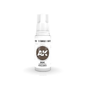 AK Acrylics 3Gen AK11230 Titanium White Ink (17ml)