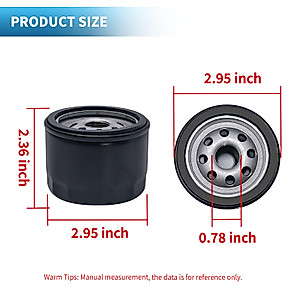 SYOWADA 951-12690 Oil Filter Replacement For MTD 178-L0 178-L0-11 178-LU, 751-11501 Oil Filter With Spark Plug Replacement For 4P90JT 4P90JU 4P90JUA