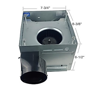 Good Housekeeping 90054z Yorkshire Decorative Bathroom Ventilation Exhaust Fan and Light, Medium, Matte Black