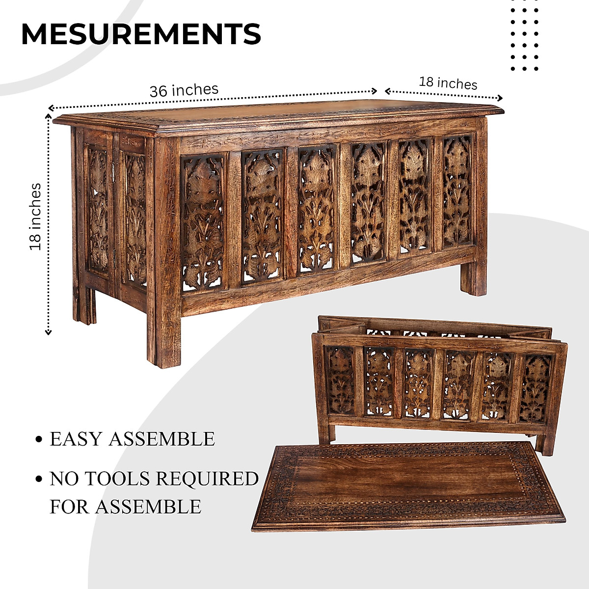 Rectangular Wooden Coffee Table, Modern Wooden Coffee Table, Center Tables, Entryway Table, Living Room Table for Magazines, Books, and Plants - 36x18 Inch Burnt