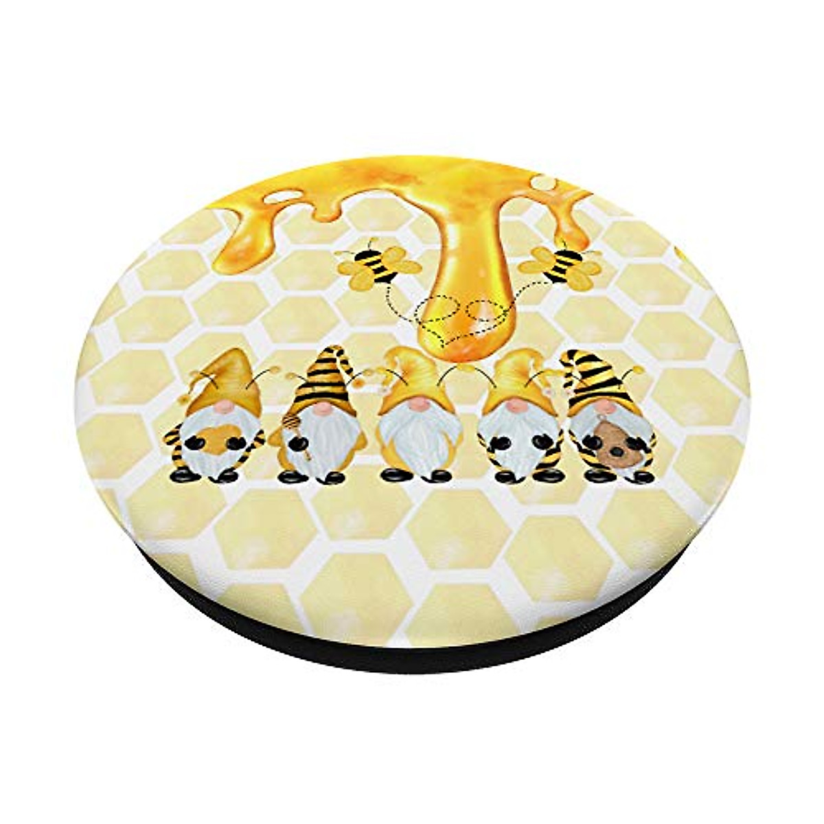 Cute Gnomes Funny Halloween Bumble Bee Gnomes Gifts PopSockets PopGrip: Swappable Grip for Phones & Tablets
