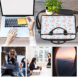 Pig Cool Laptop Computer Bag Waterproof Shoulder Messenger Bag 13-15 inch Durable Laptop Tote Bag with Shoulder Strap Handle Lightweight Crossbody Briefcase