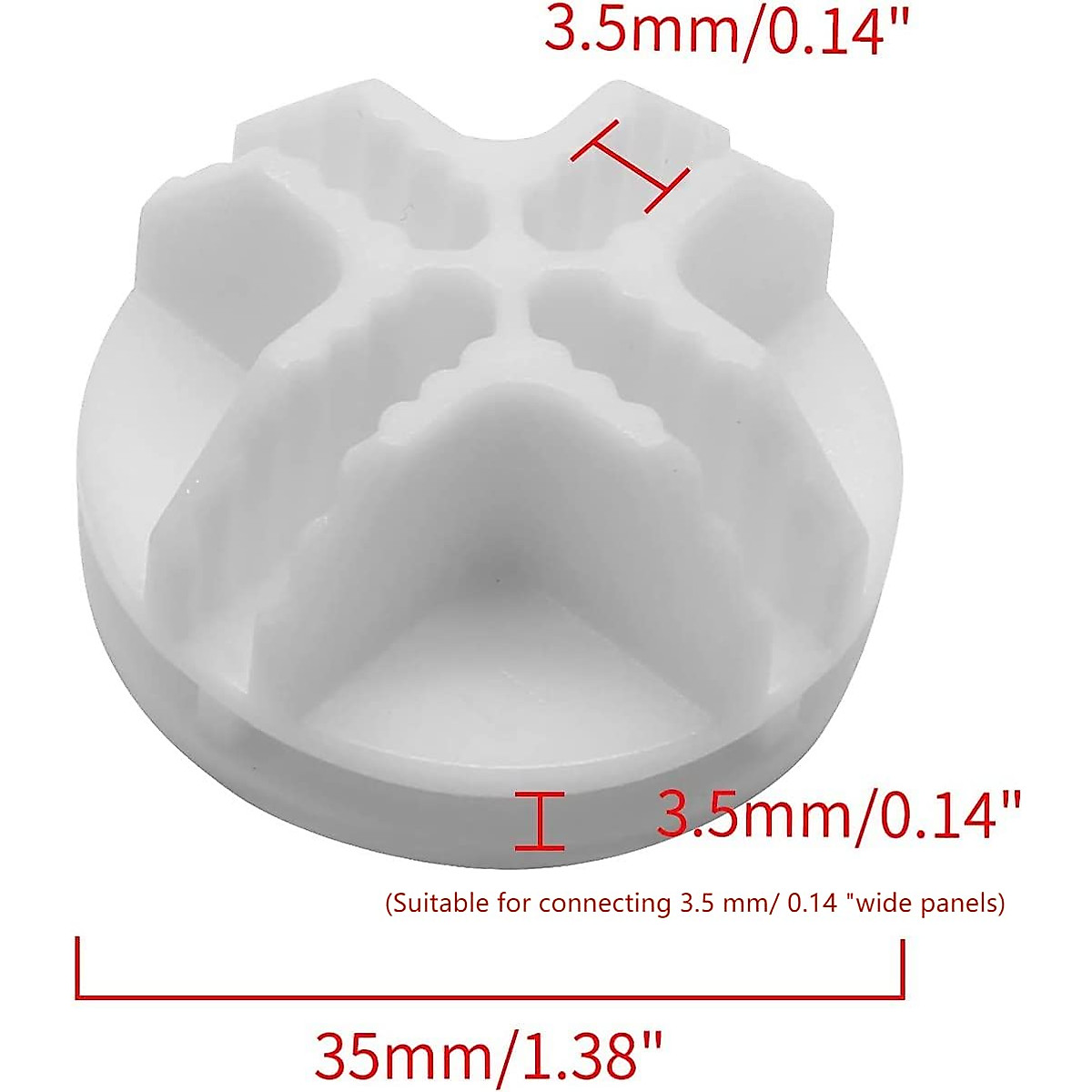 Kyuionty 30Pcs Wire Cube Connectors Plastic Grid Cube Organizer Connector for Modular Closet Storage Organizer & Wire Shelving (White)