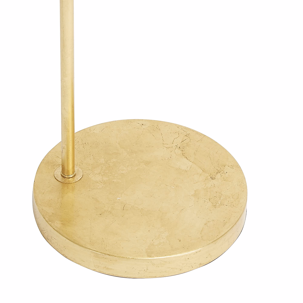 Decor Therapy Framboise Fringe Shade Floor Lamp, Gold Leaf