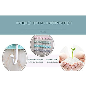 BOSGAS Adhesive Wall Hook with 6 Rotate Hooks,Wall Coat Rack, Perfect for Hanging Clothes Cooking Tool Towel in Kitchen and Bedroom, Easy to Use, Strong Bearing Capacity (Pink 2 Pack)