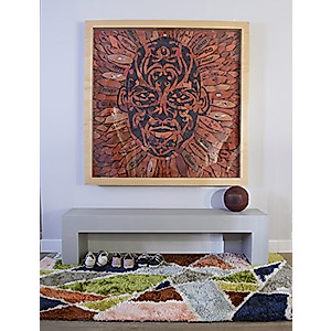 Novogratz Retro Collection Prism Shag Area Rug, 3'6" x 5'6", Multicolor