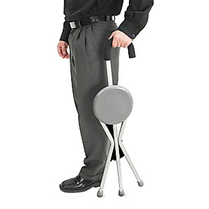 Walking Seat and Cane in One
