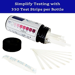 350 Strips - Chlorine Sanitizer Test Strips Food Service 0-500 ppm (Mega Pack) - Bleach Test Strips - Chlorine Test Strips for Food Service - Restaurant Test Strips - Chlorine Tester