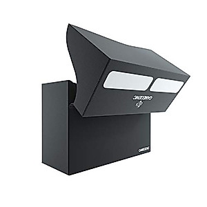 Gamegenic Double Deck Holder 160+ Casual Deck Box | Double-Sleeved Card Storage with Two Removable Deck Holders | Innovative Cobra Neck Technology | Holds up to 160 Cards | Black Color | Made