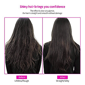 Hot Comb Hair Straightener Heat Pressing Combs - Ceramic Electric Hair Straightening Comb for Natural Black Hair Beard Wigs Holiday Gift